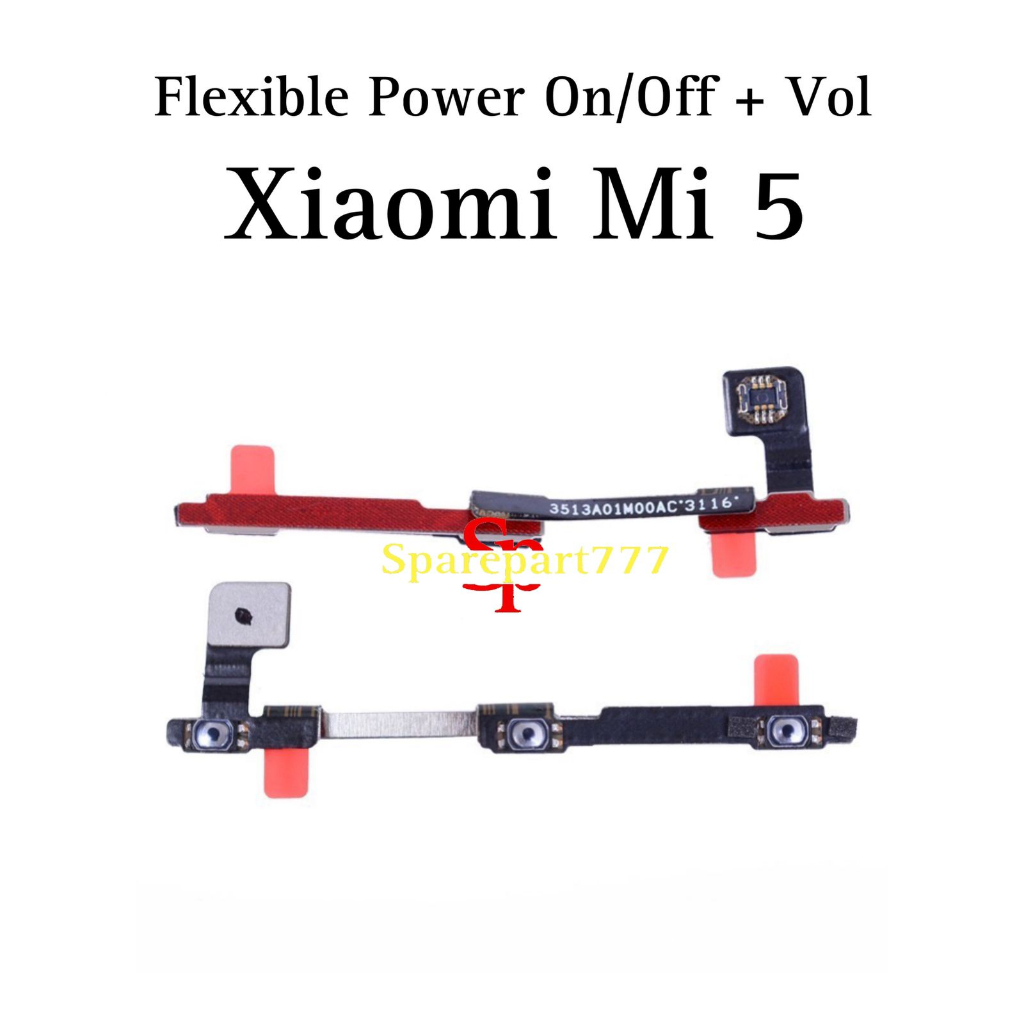 Jual Flexible Konektor Power On Off Volume Xiaomi Mi 5 / Mi5 / 2015105 ...