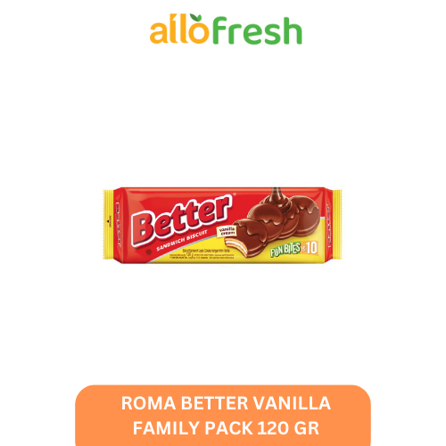 Jual Roma Better Vanilla Family Pack 120 gr | Shopee Indonesia