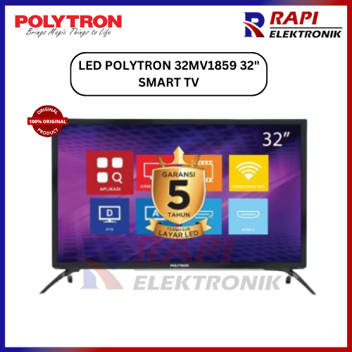 Jual TV LED POLYTRON 32MV1859 - 32" SMART TV | Shopee Indonesia