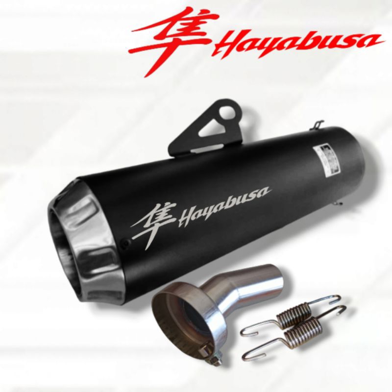 Jual Tabung sliencer Knalpot Racing Hayabusa Pro1 Black inlet 50mm ...