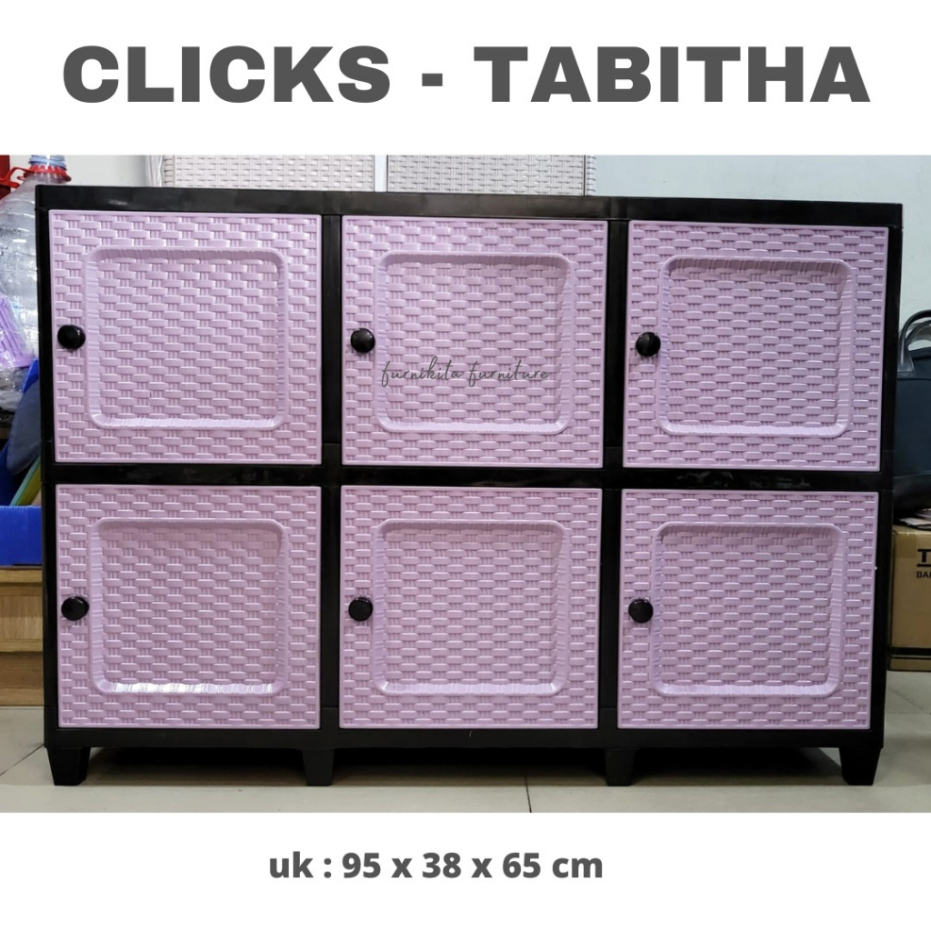 Jual LEMARI PLASTIK TABITHA CLICKS TOWER 3 MINIMALIS LOCKER BOX ...