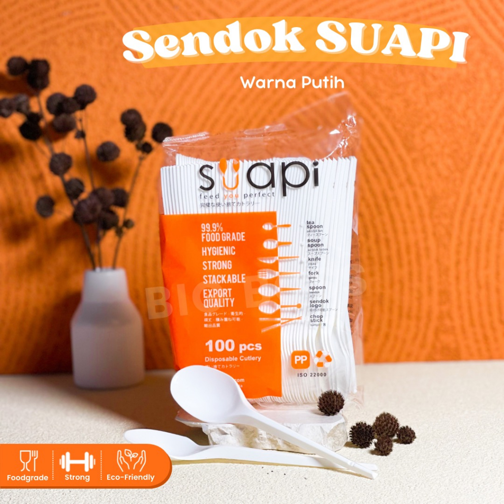 Jual Sendok Makan Plastik Suapi / Sendok Plastik Food Grade / Sendok ...