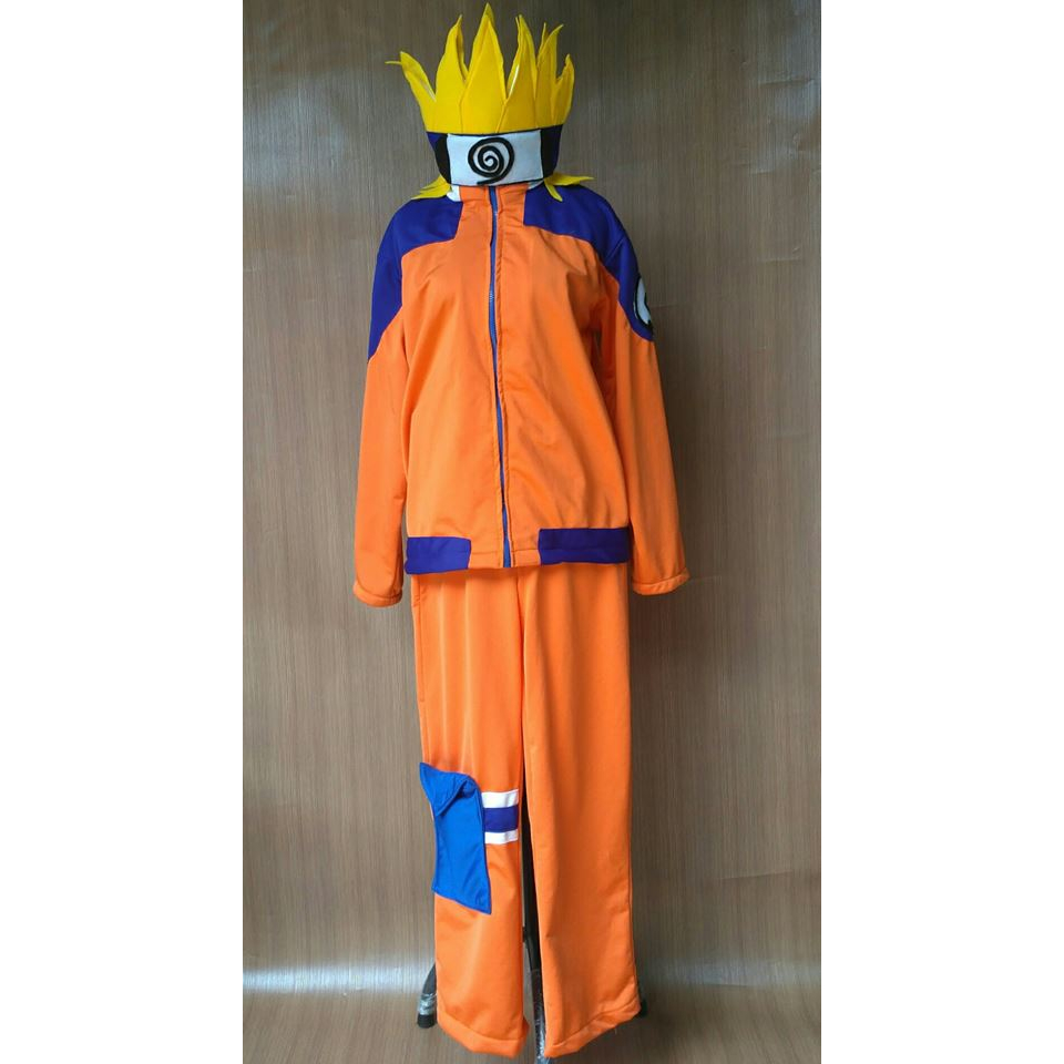 Jual KOSTUM NARUTO ANAK-DEWASA | SET KOSTUM NARUTO BIRU-OREN HITAM-OREN ...