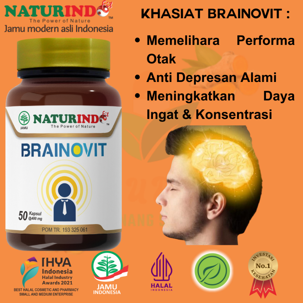 Jual HERBAL BRAINOVIT NATURINDO Suplemen Nutrisi Otak Alzhaimer ...