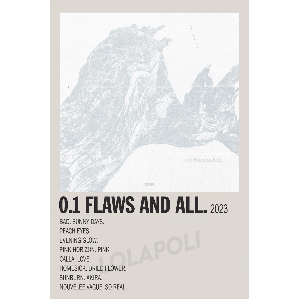 Jual Poster Cover Album 0.1 Flaws and All. - Wave to Earth | Shopee Indonesia