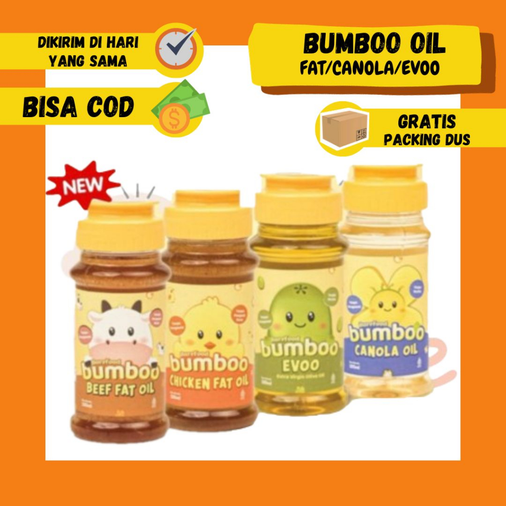 Jual Bumboo Fat Oil Minyak Lemak MPASI / Canola Oil / EVOO Oil Lemak ...