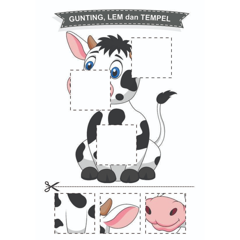 Jual Lembar Aktivitas Anak Gunting Lem dan Tempel - Lembar Belajar anak ...