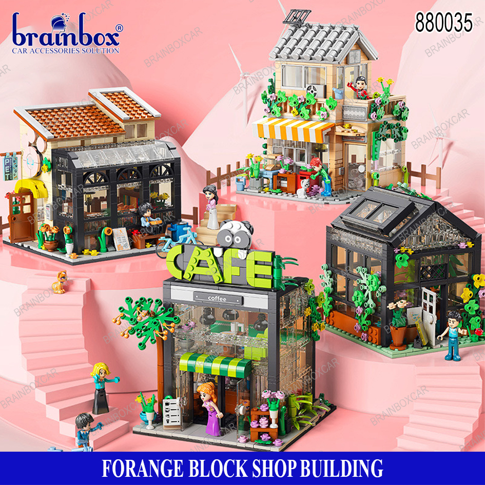 Jual Forange Block Brick Shop Building Mainan Balok Susun Rumah Toko ...