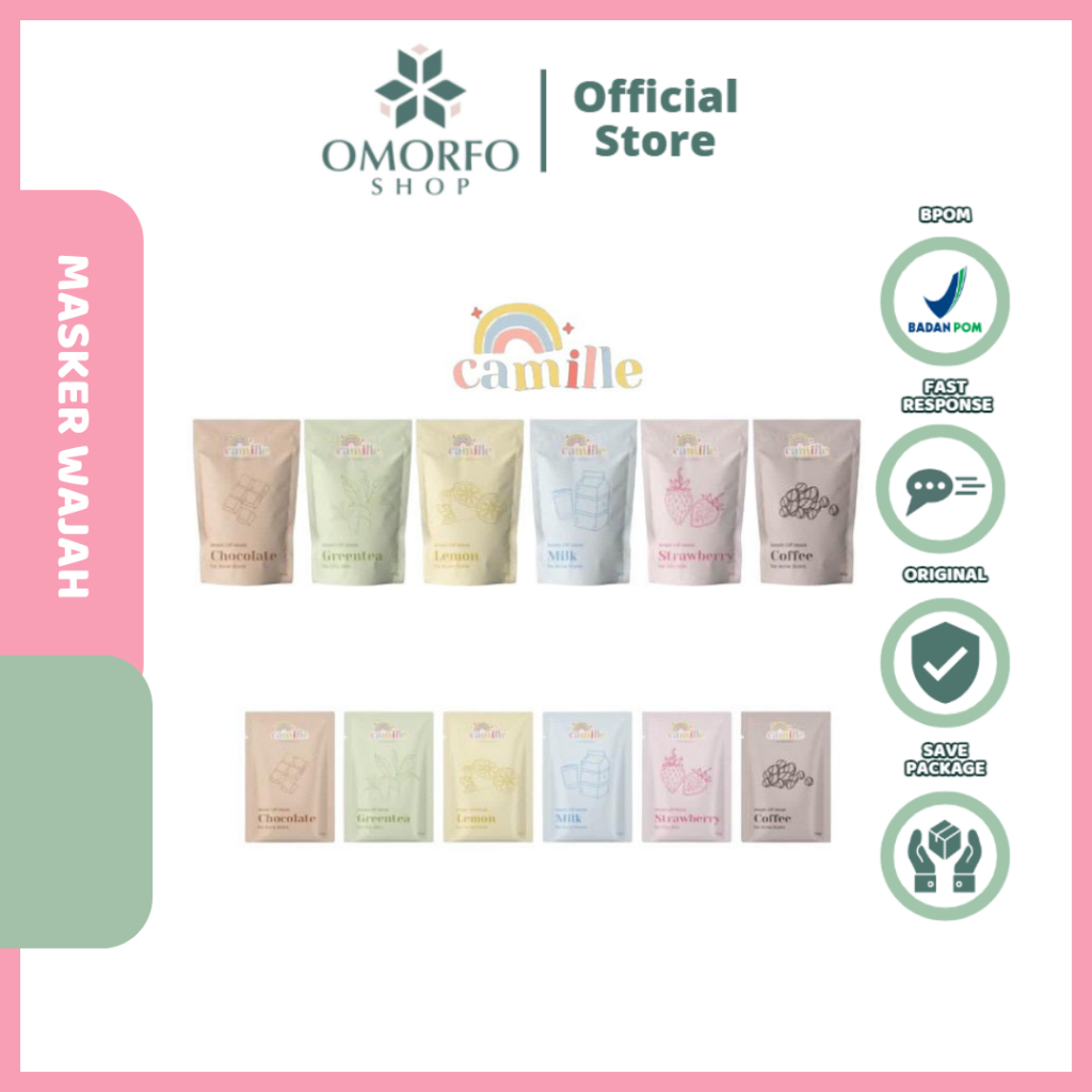 Jual ️Omorfo ️ CAMILLE Masker Wash Off Mask | Shopee Indonesia