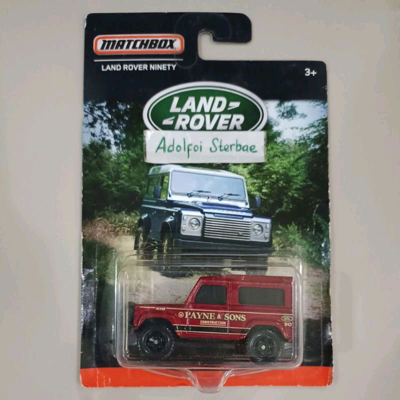 Jual matchbox land rover 90 ninety mbx off road short card taylor ...