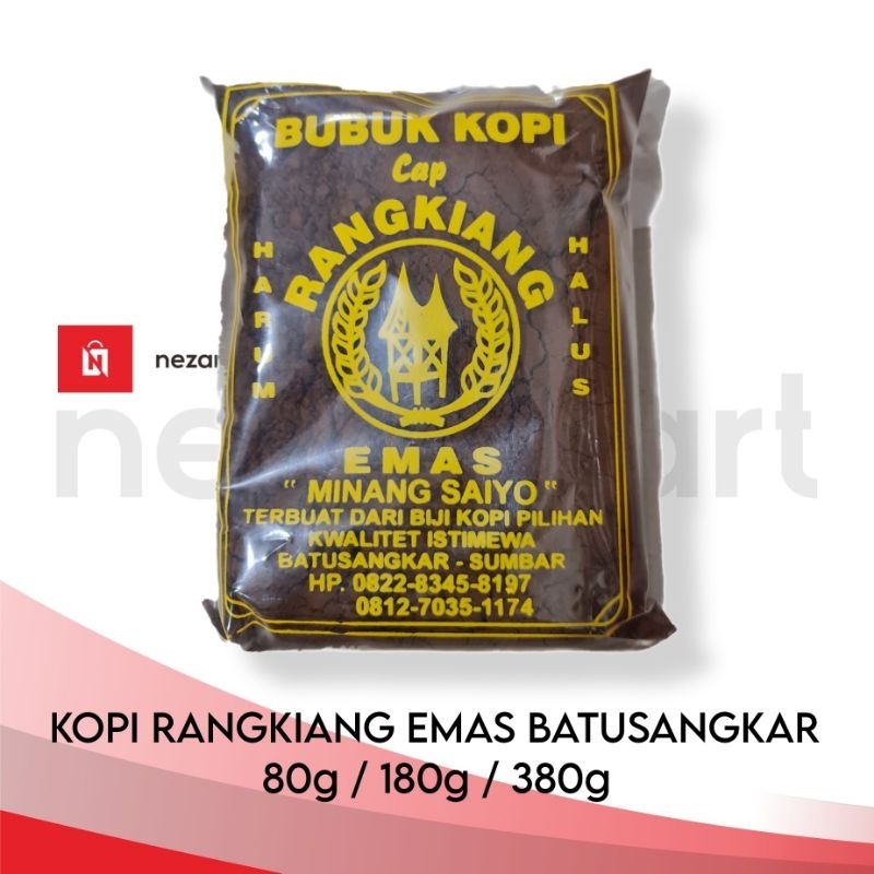 Jual Kopi Rangkiang Emas Minang Saiyo 80g, 180g, 380g | Shopee Indonesia