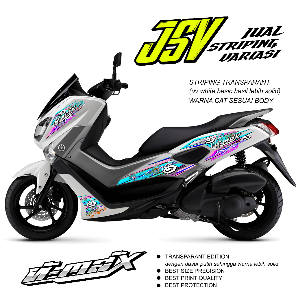 Jual Striping NMAX Transparan UV Solid Stiker NMAX OLD Variasi | Shopee ...
