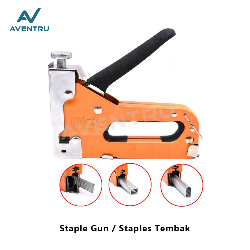 Jual Staple Stapler Gun Staples Steples Tembak Jok Kulit Kayu Alat ...
