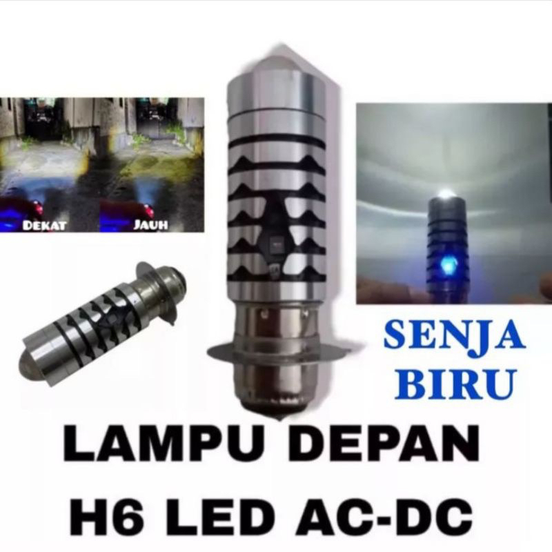 Jual Lampu led Lampu Utama Suzuki Thunder, Vespa Headlamp S2 H6 BA20D ...