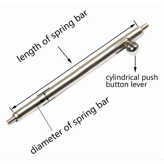 Jual Spring Bar Quick Release 16mm 18mm 20mm 22mm 24mm Springbar ...