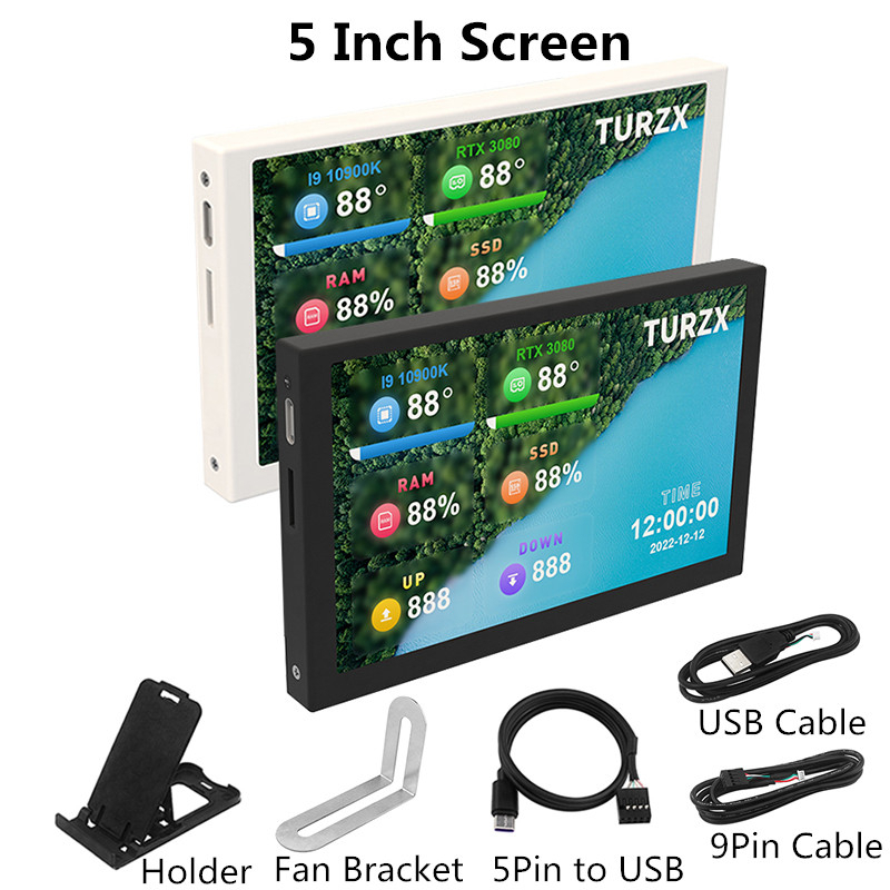 Jual Turing Smart Secondary Screen IPS Display USB Type C CPU GPU Monitor | Shopee Indonesia