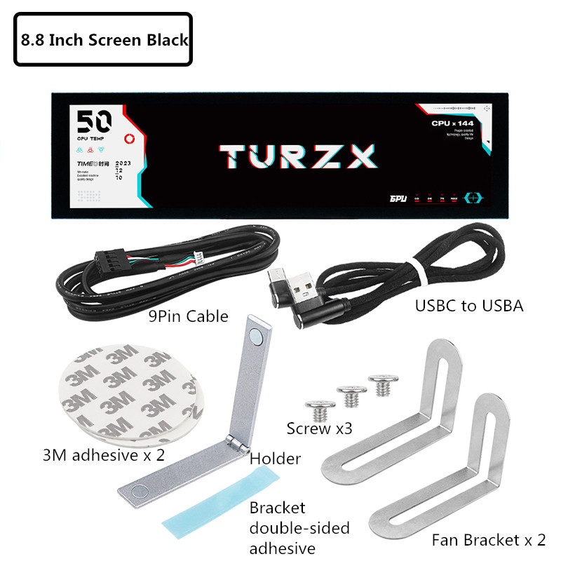 Jual Turing TURZX Smart Mini 3.5 / 5 / 8 / 8.8 Inch Secondary Screen ...
