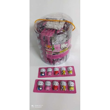 Jual Coklat Cemilan Snack Hello Kitty Kucing Pink Telur (isi 30 pcs ...