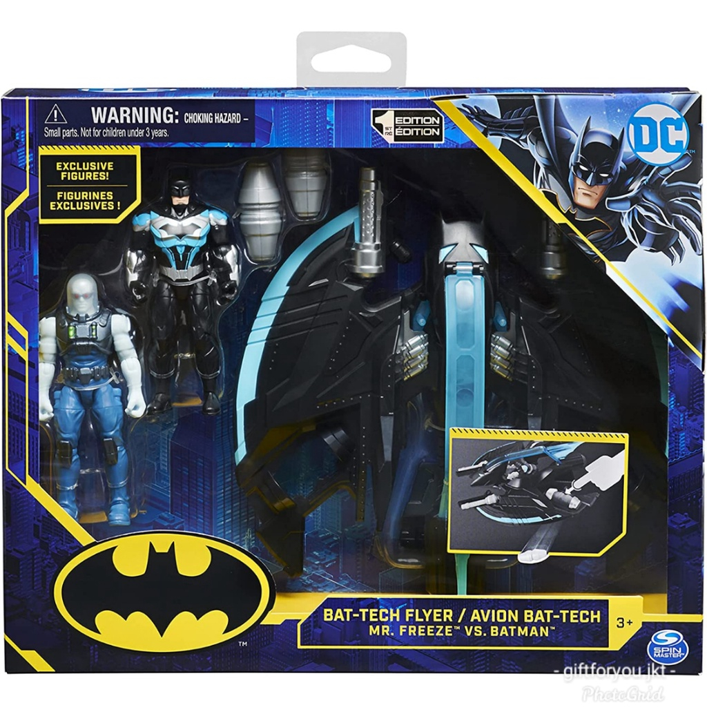 Jual DC Comics Action Figures Batman Bat-Tech Flyer Mr. Freeze and ...