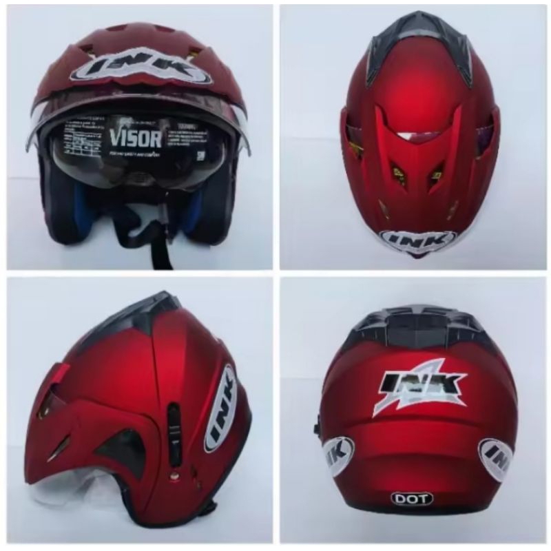 Jual HELM INK DOUBLE VISOR MIRIP ORIGINAL 100% SNI BONUS STIKER INK ...
