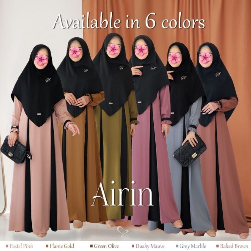 Jual AIRIN DRESS SET KHIMAR (GAMIS SET KHIMAR) BY SALVINA HIJAB ...