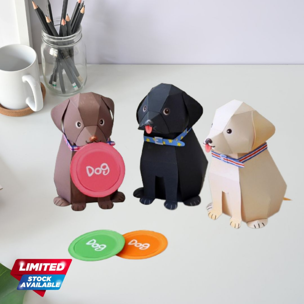 Jual (DIY) Anjing / Dog Papercraft - Kerajinan Kertas Hewan | Shopee ...