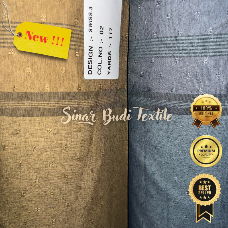 Jual [Exclusive] Kain Katun Koko Dobby Sulam || Swiss Cotton Dobby ...