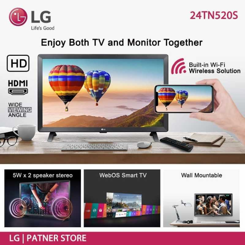 Jual LG LED SMART TV 24 inch 24TN520SPT | 24TN520 With Web OS & Digital ...