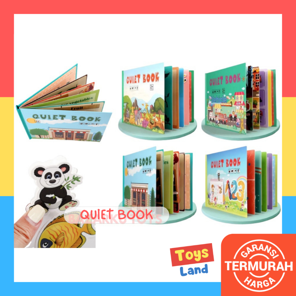 Jual Quiet Book Mainan Edukasi Anak Activity Book Busy Book Mainan ...