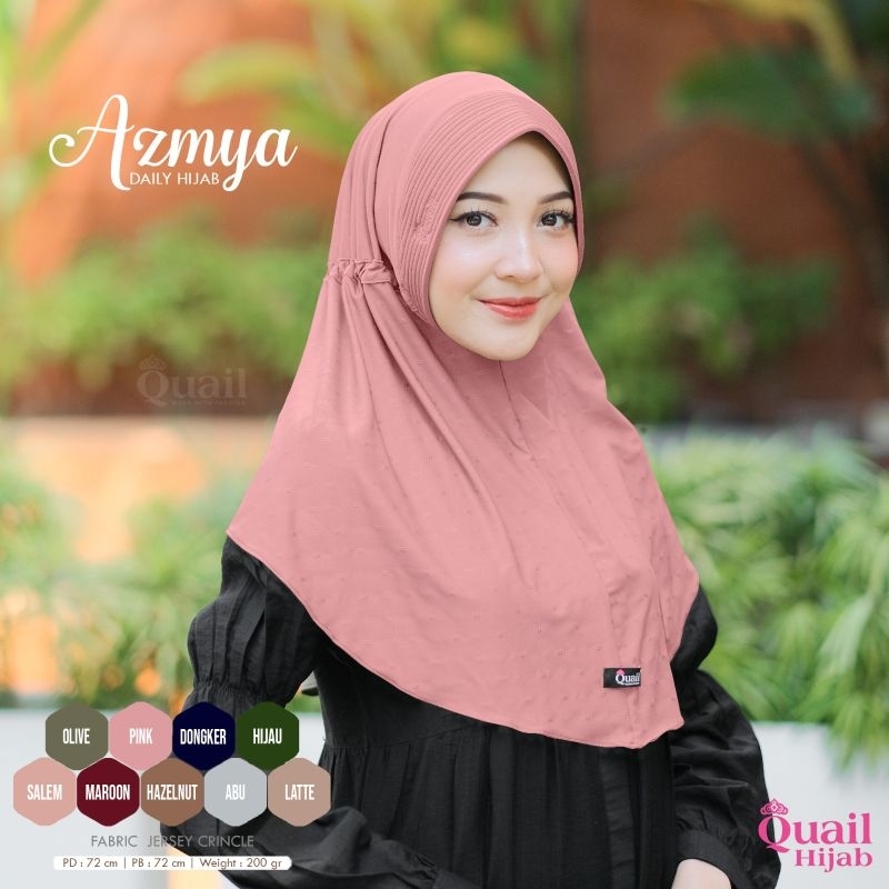 Jual Quail hijab - Azmiya hijab instan daily original by quail hijan ...