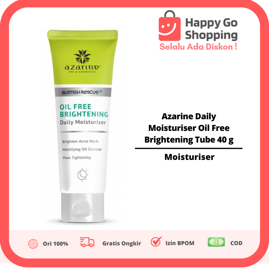 Jual Azarine Daily Moisturiser Oil Free Brightening Tube 40 g | Shopee ...