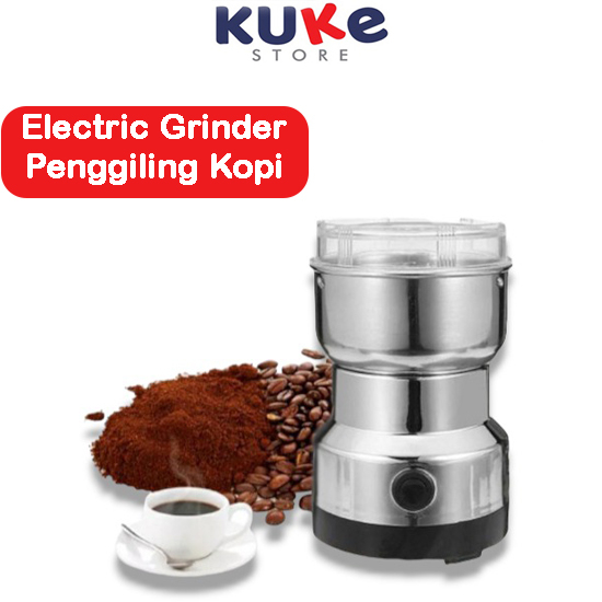 Jual KUKE Alat Penggiling Biji Kopi Elektrik Coffee Grinder Bahan ...