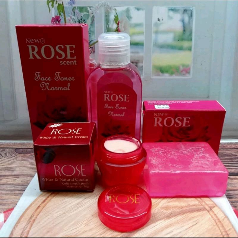 Jual PAKET CREAM ROSE ORIGINAL 3in1 ( toner) | Shopee Indonesia
