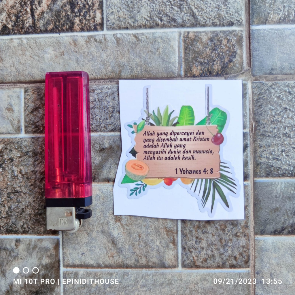 Jual Stiker Kristen Katolik Ayat Alkitab Matius Mazmur Lukas Doa ...