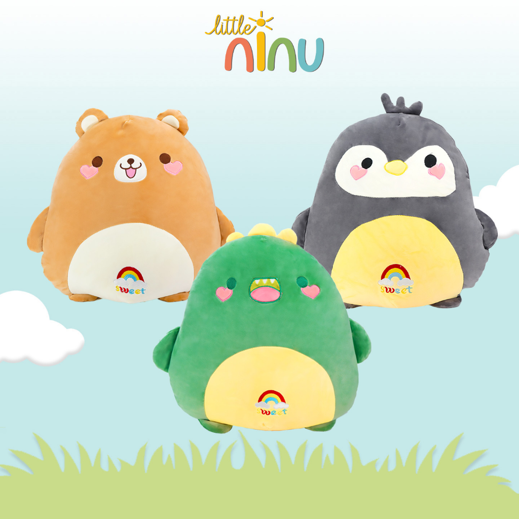 Jual LITTLE NINU Bantal Selimut Balmut Boneka Plushie Blanket Karakter ...