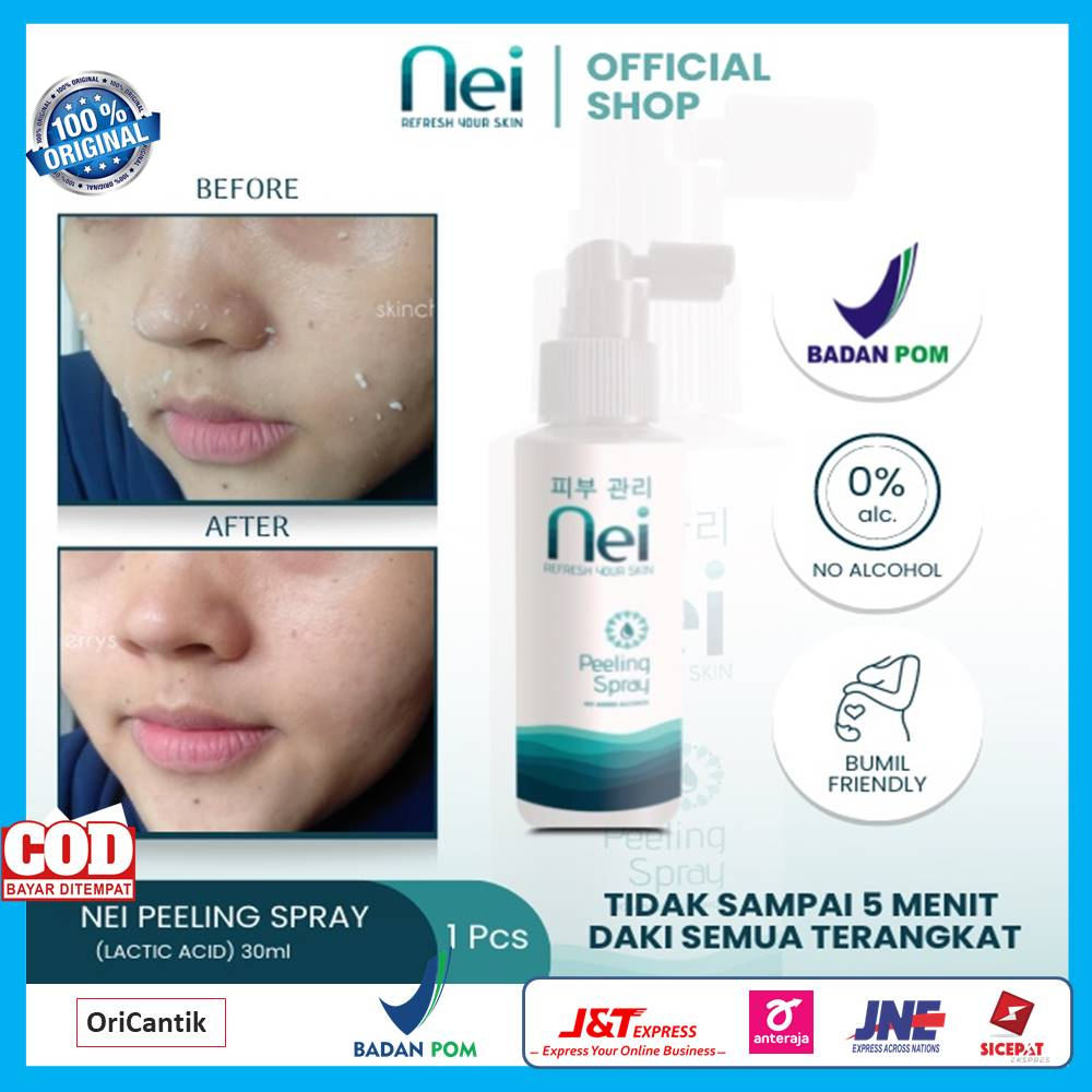 Jual Nei Peeling Spray Perontok Penghilang Daki Dan Sel Kulit Mati ...