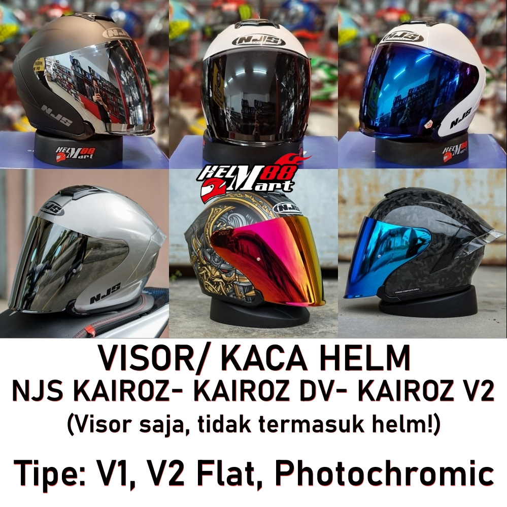 Jual Visor NJS KAIROZ V1 V2 - Kaca Helm NJS Kairoz Visor Kairoz ...