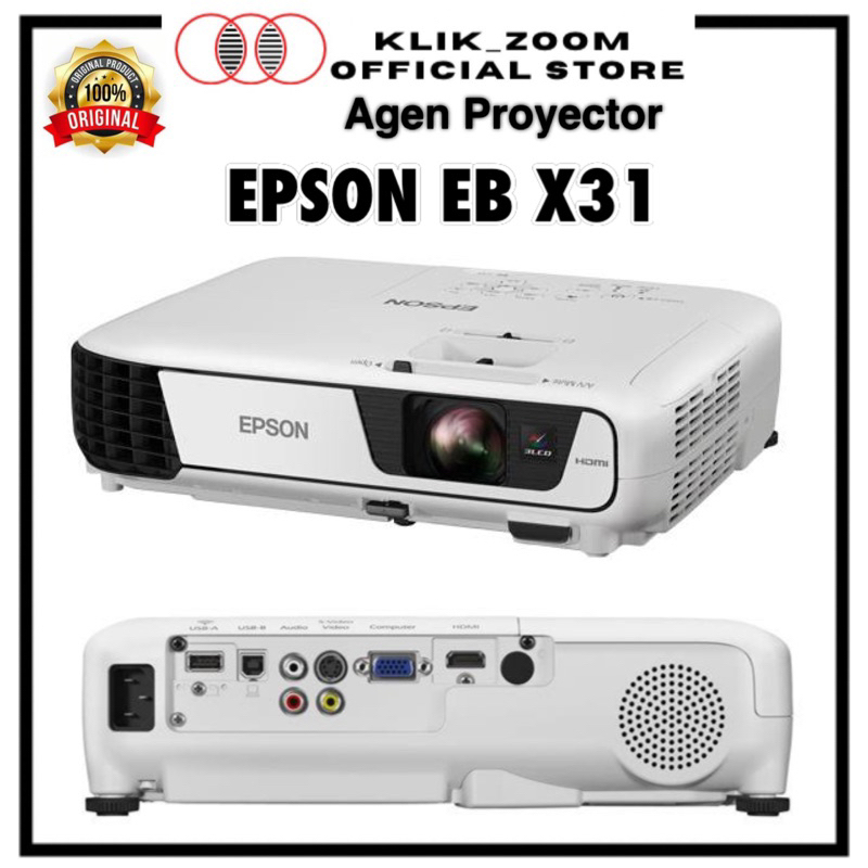 Jual PROYECTOR EPSON EB X31 ORIGINAL PRODUCT | Shopee Indonesia