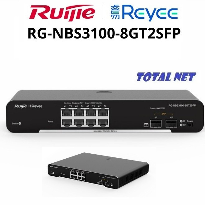 Jual Ruijie RG-NBS3100-8GT2SFP NBS3100 8Gigabit 2SFP Cloud Managed ...