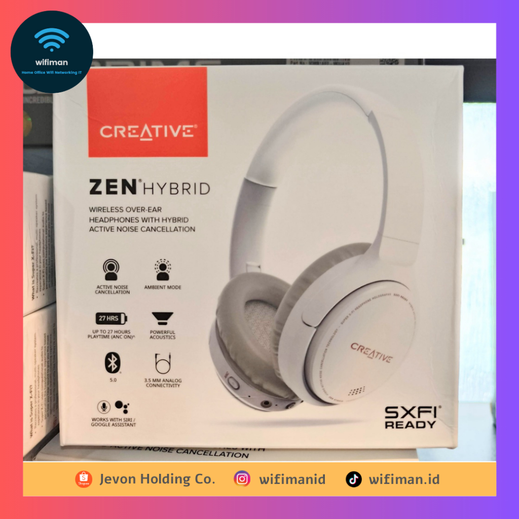 Jual Creative Labs Zen Hybrid Wireless Over-ear Active Noise Cancel ...