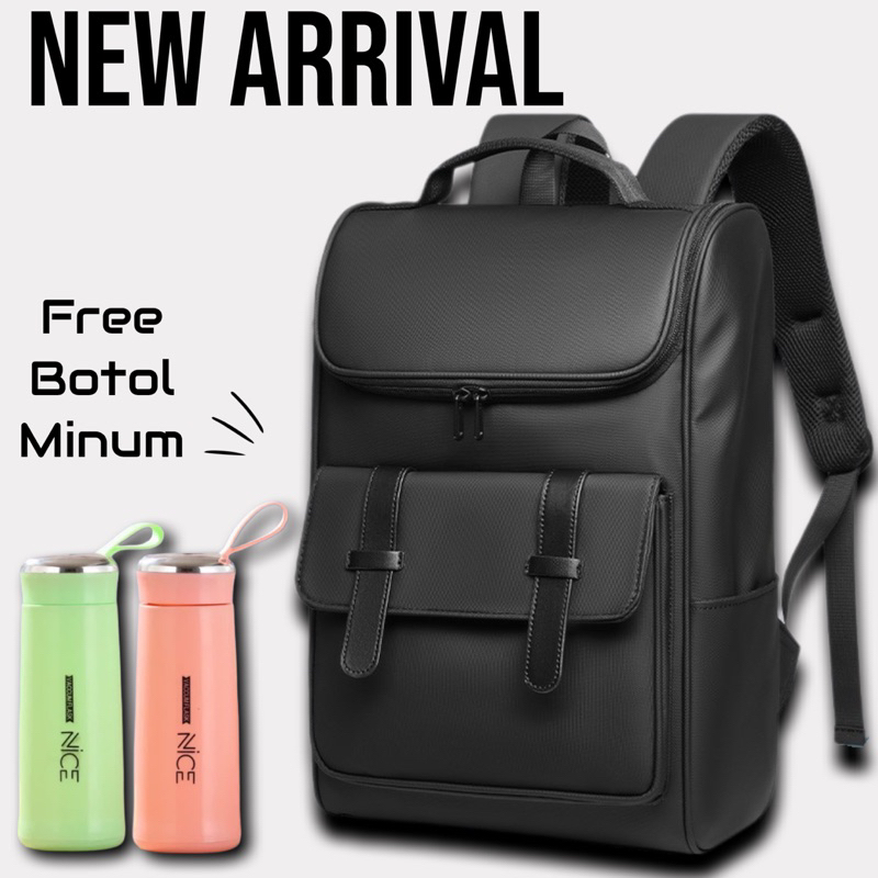 Jual Tas Ransel Sekolah Kuliah Kerja Ransel Backpack Pria Simple ...
