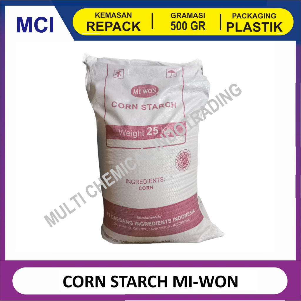 Jual CORN STARCH MIWON REPACK 500 GR /TEPUNG MAIZENA/TEPUNG JAGUNG ...