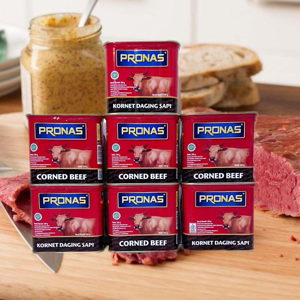 Jual Kornet Pronas 340 gram Daging Sapi Kaleng | Shopee Indonesia