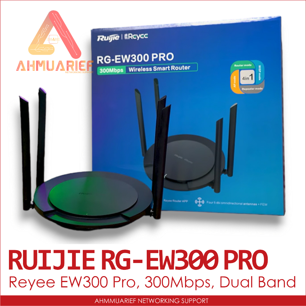 Jual RUIJIE REYEE RG-EW300 PRO 300MBPS WIRELESS SMART ROUTER 4 IN 1 ...