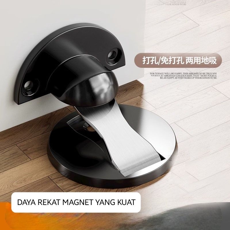Jual 304 Stainless Steel Premium Magnetic Door Stopper Lock Magnet ...