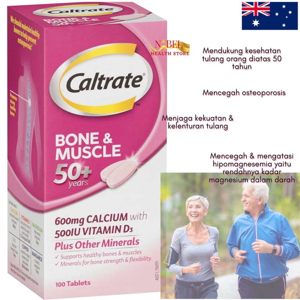 Jual caltrate bone & muscle 50+ 100 tablets | Shopee Indonesia
