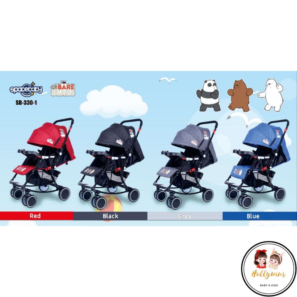 Jual BABY STROLLER NEWBORN SPACEBABY SB 330-1 BISA AYUN, HADAP 2 ARAH ...