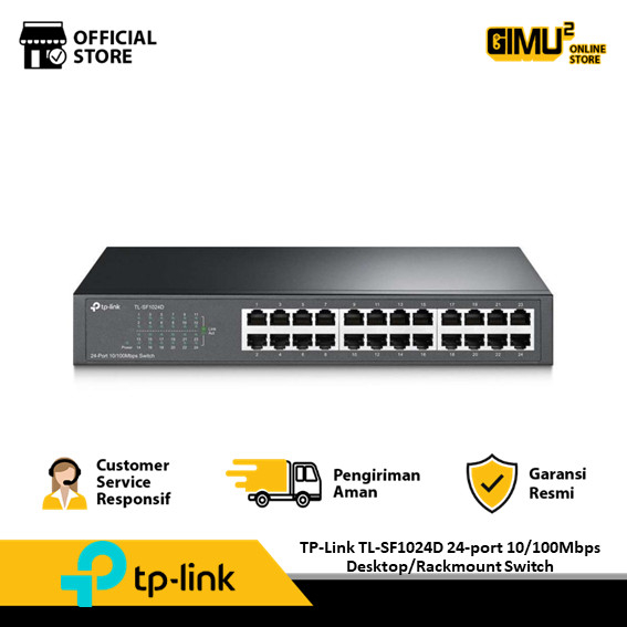 Jual TP-Link TL-SF1024D 24-port 10/100Mbps Desktop/Rackmount Switch ...