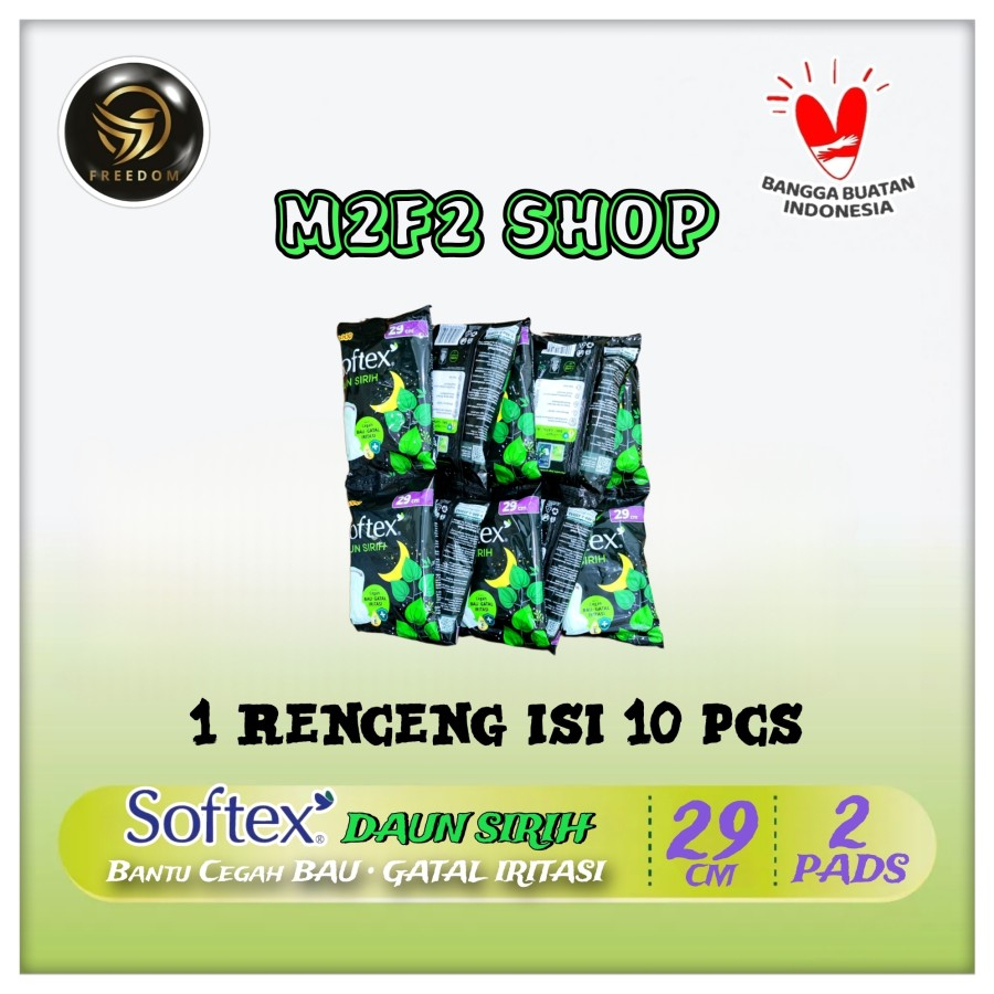 Jual Softex Daun Sirih Pembalut Sachet Isi 2 Pads Wing - 29 cm (Kemasan ...