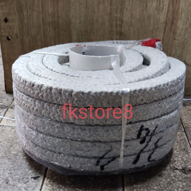 Jual Gland Packing Asbestos 1/2 inch / Rames Packing 12 mm per roll ...